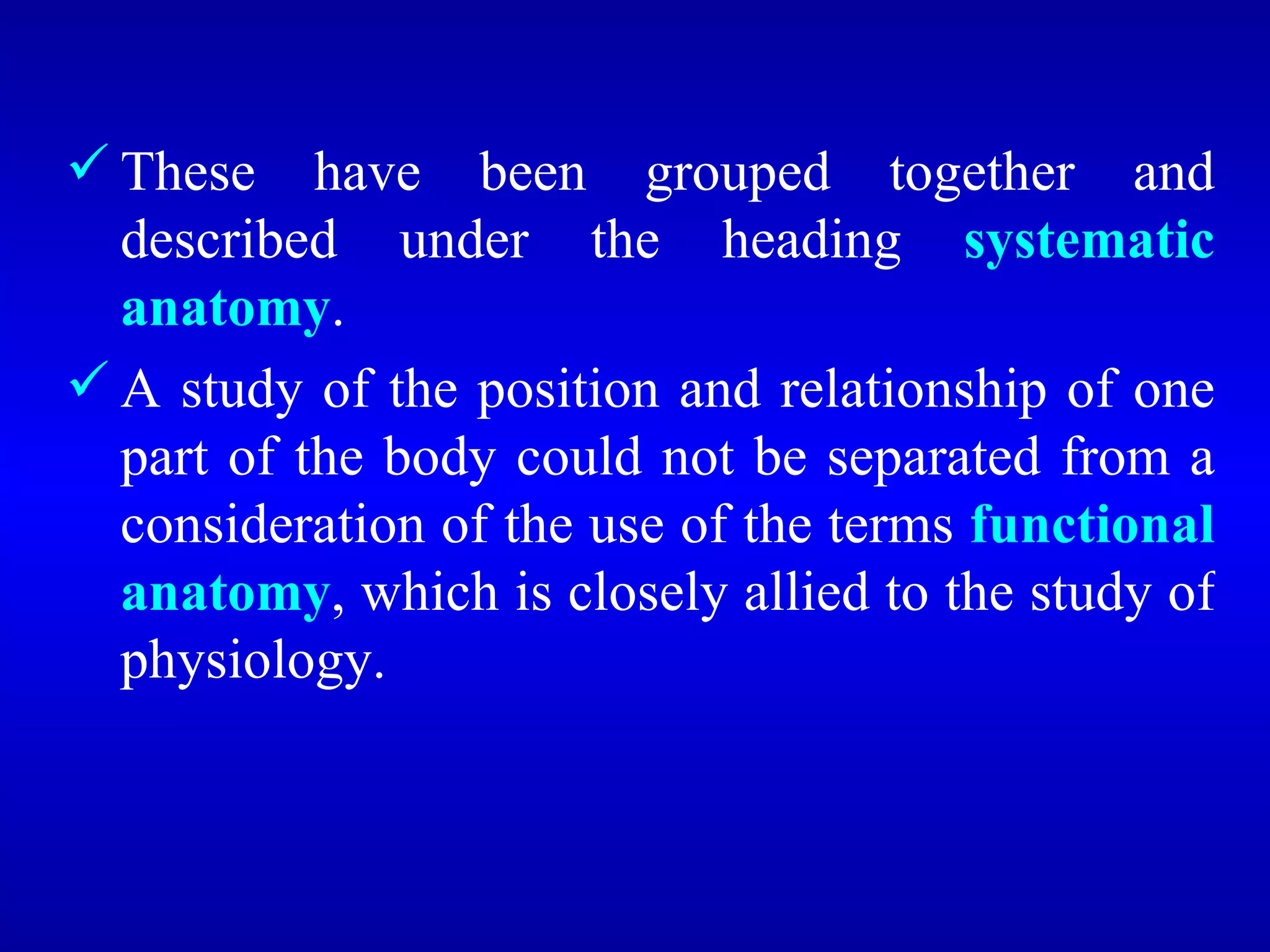 Anatomy And Physiology of Human body | PDF