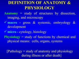 Anatomy And Physiology of Human body | PDF
