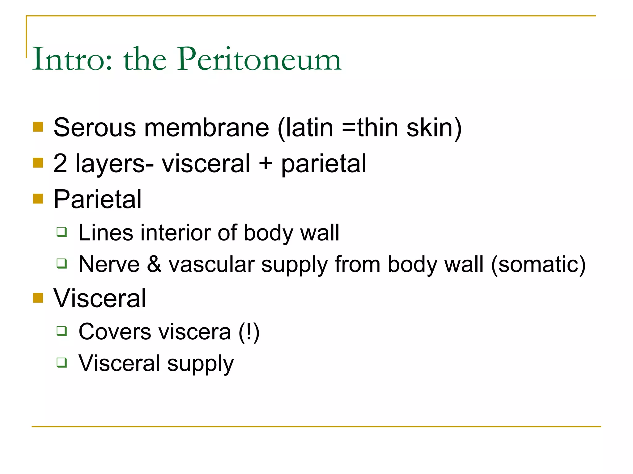 Principles of abdominal anatomy | PPT