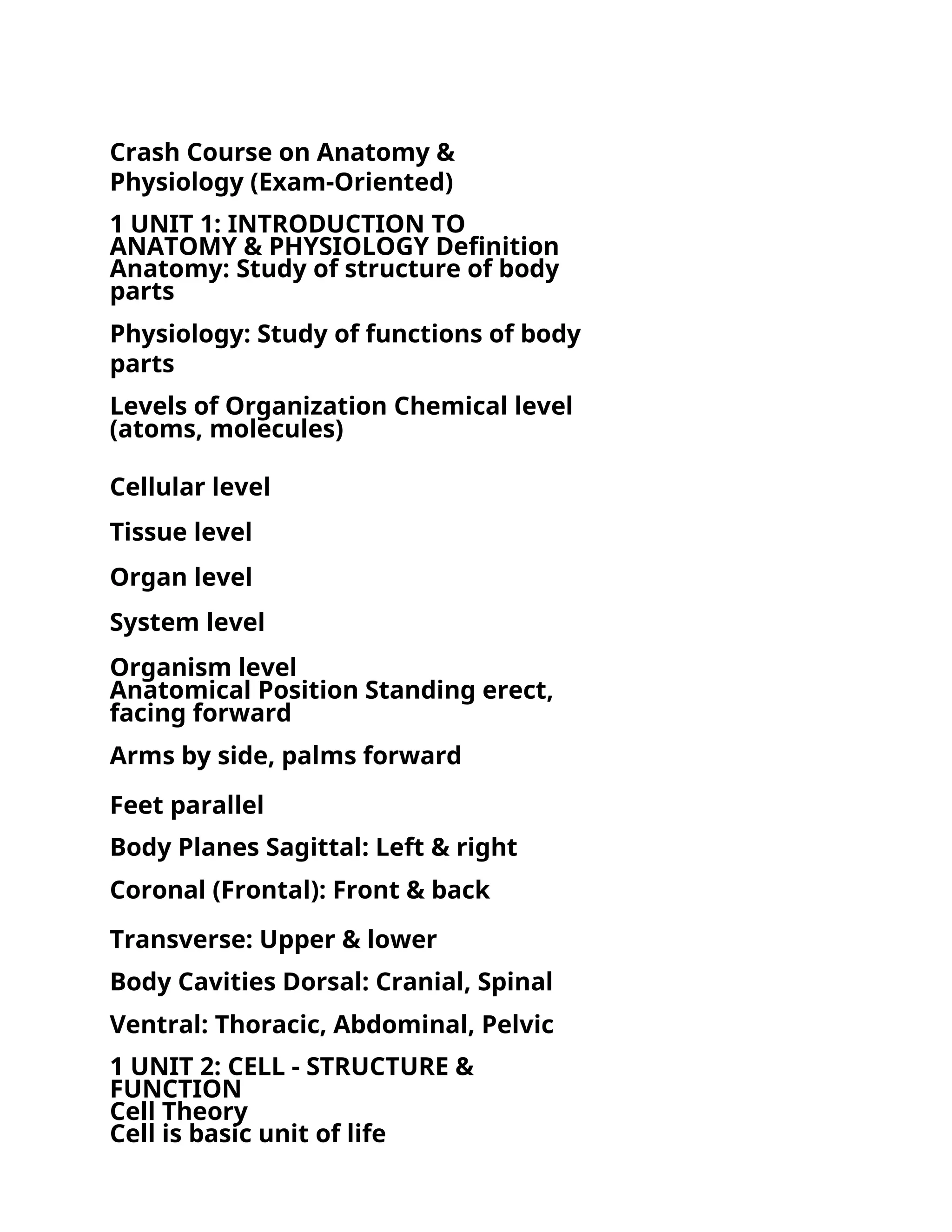 Anatomy-Introduction.ppt bac ist semsster | PPT