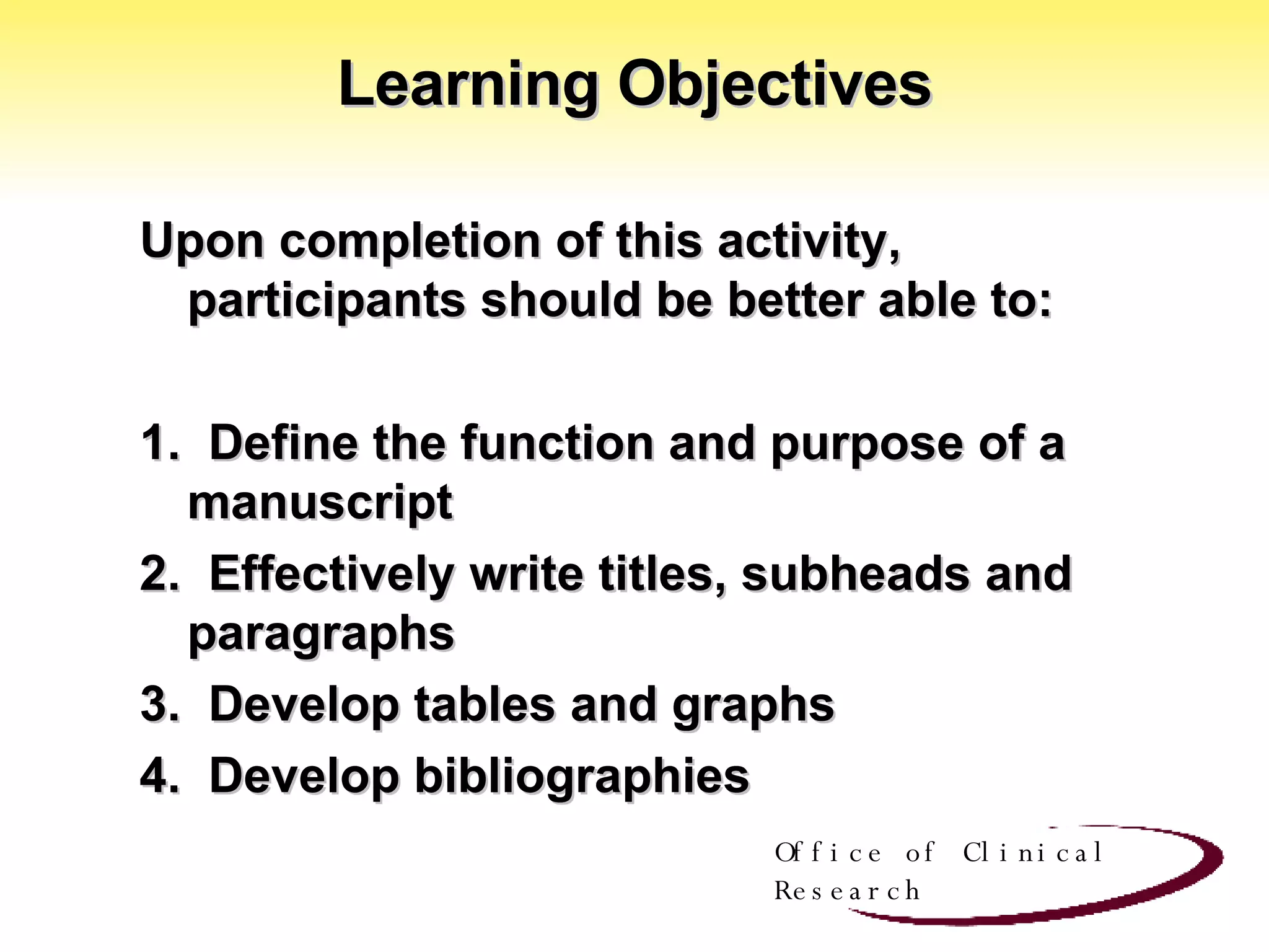 Anatomy of A Manuscript | PPT