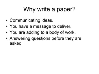 Anatomy Of A Paper | PPT