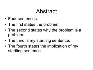 Anatomy Of A Paper | PPT