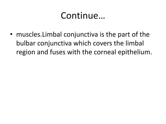 Anatomy of conjunctiva its layers and clinical significance | PPT