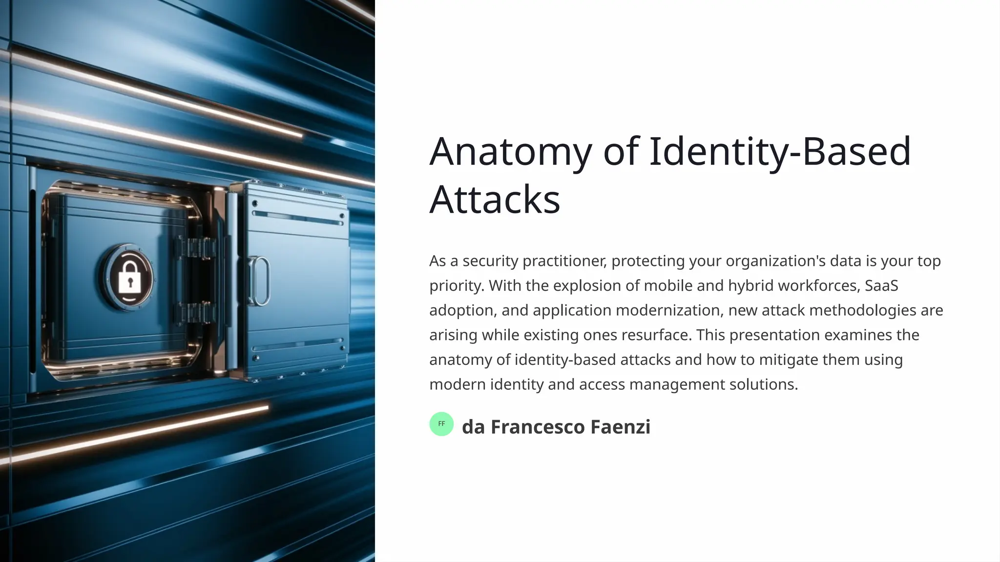 Anatomy of Modern Identity-Based Attacks | PPTX