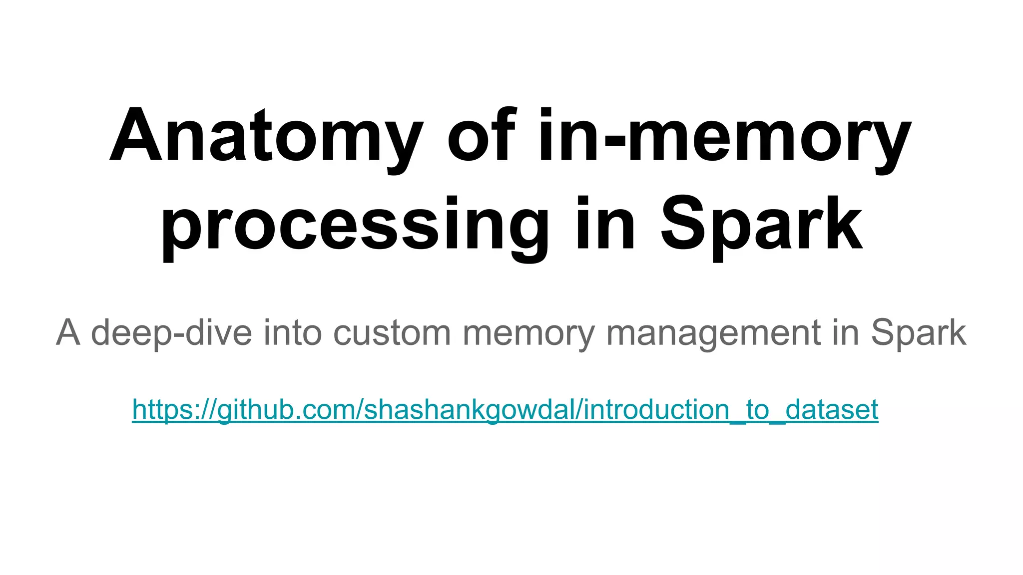 Anatomy of in memory processing in Spark | PPT