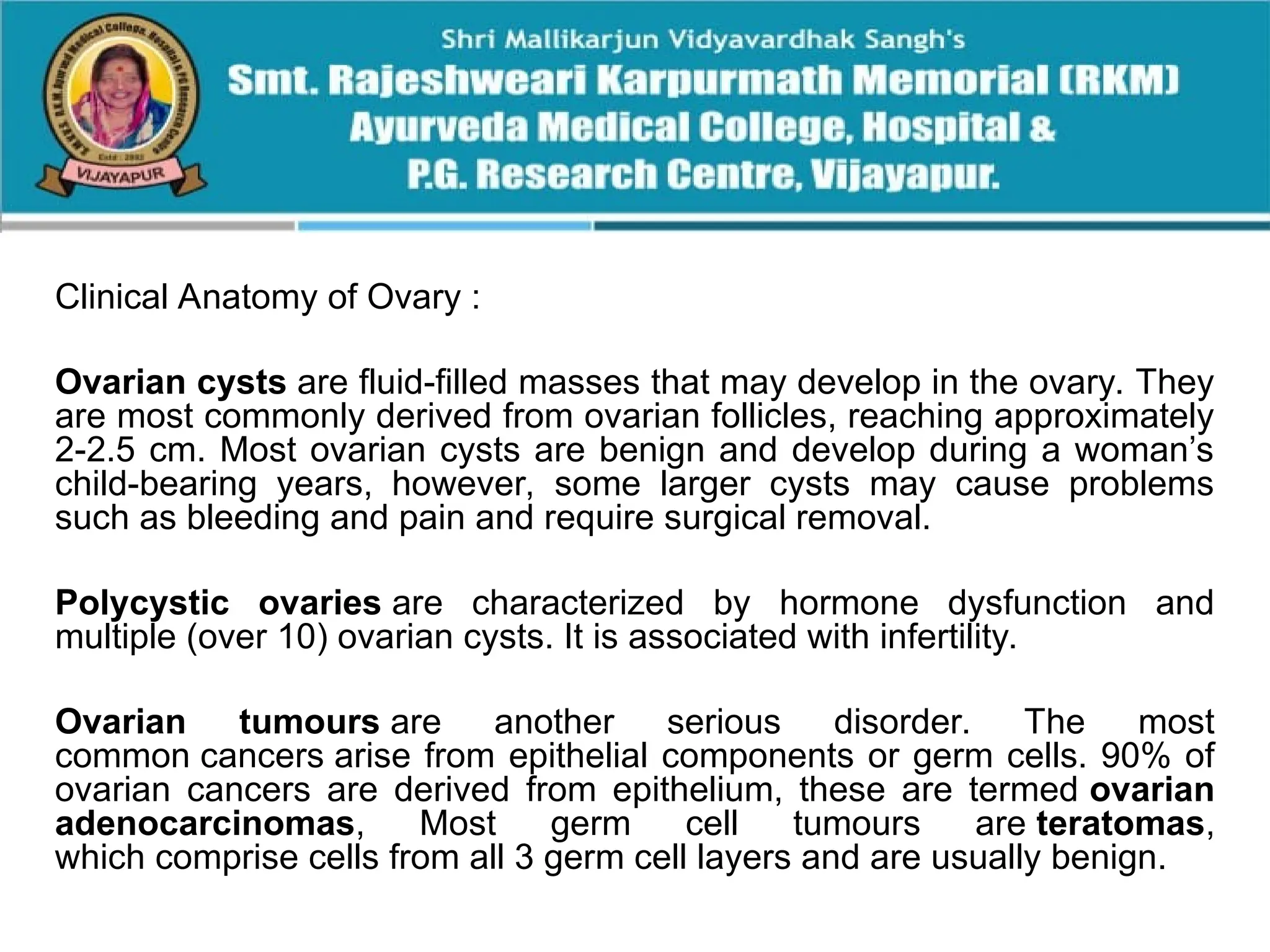 Msc zoology fourth semester -Anatomy-of-Ovaries.ppt