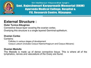Msc zoology fourth semester -Anatomy-of-Ovaries.ppt