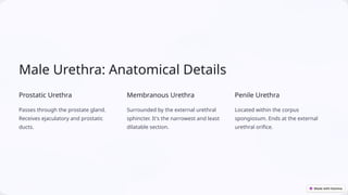Anatomy-of-the-Male-Urethra and Disease progression | PPTX