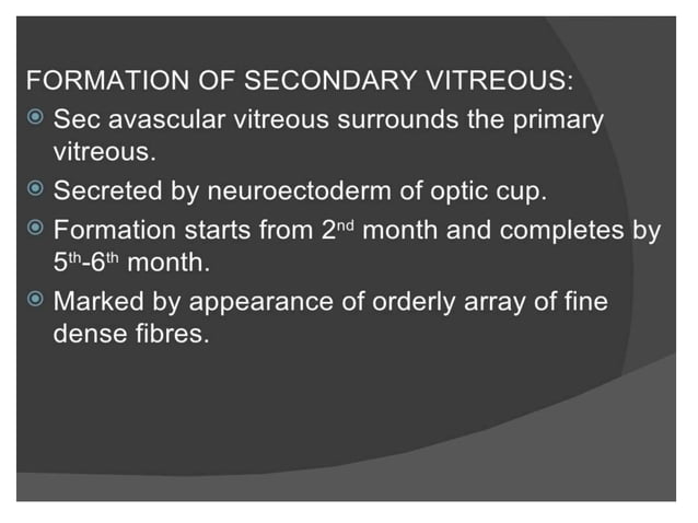 Anatomy of vitreous | PPTX | Eye and Vision Conditions | Diseases and ...