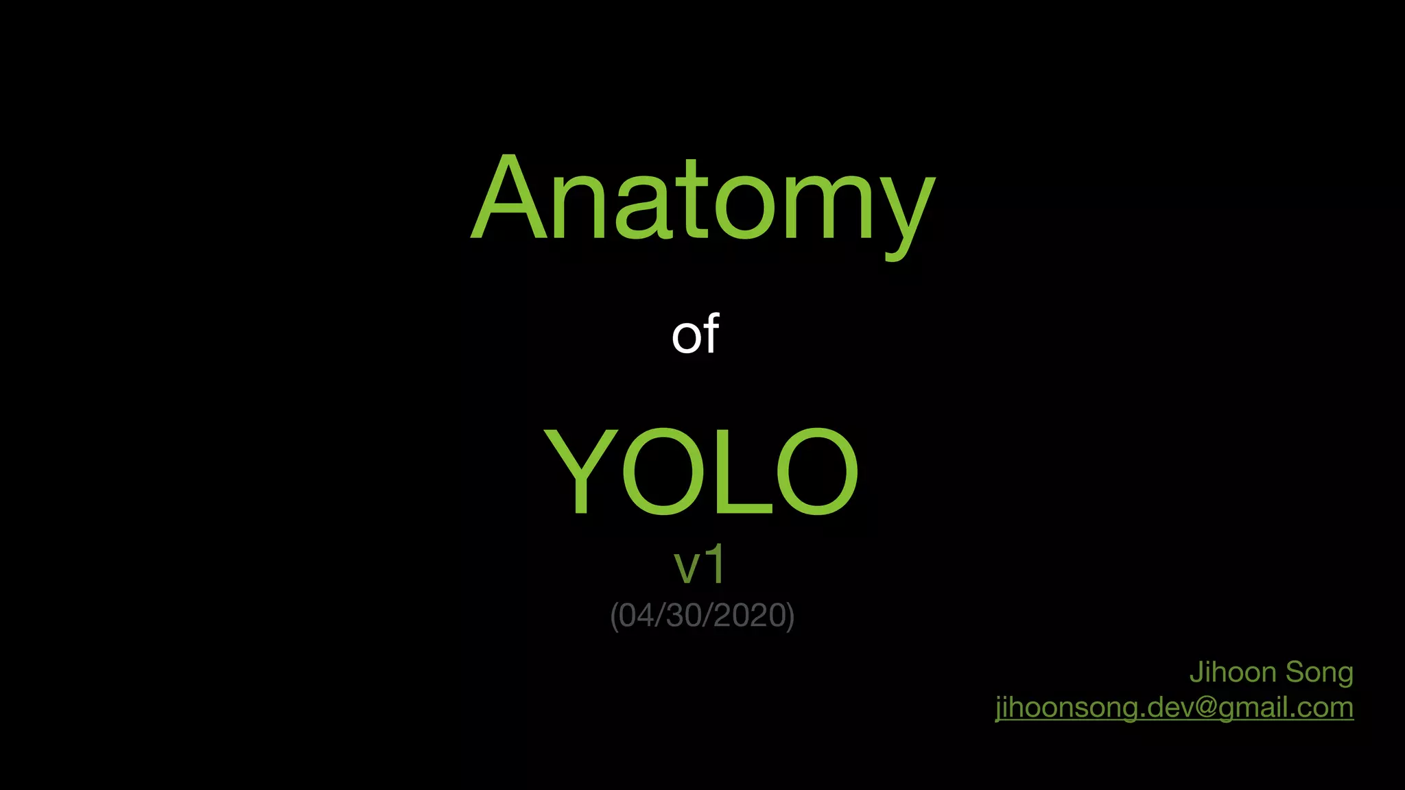 Anatomy of YOLO - v1 | PDF