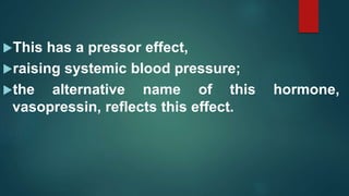 Anatomy - posterior pituitary hormones | PPT