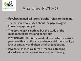 Anatomical prefix presented by Ankita sharon | PPTX