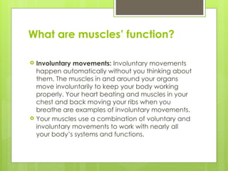 Anatomy 2 - types of muscles ad contraction | PPTX