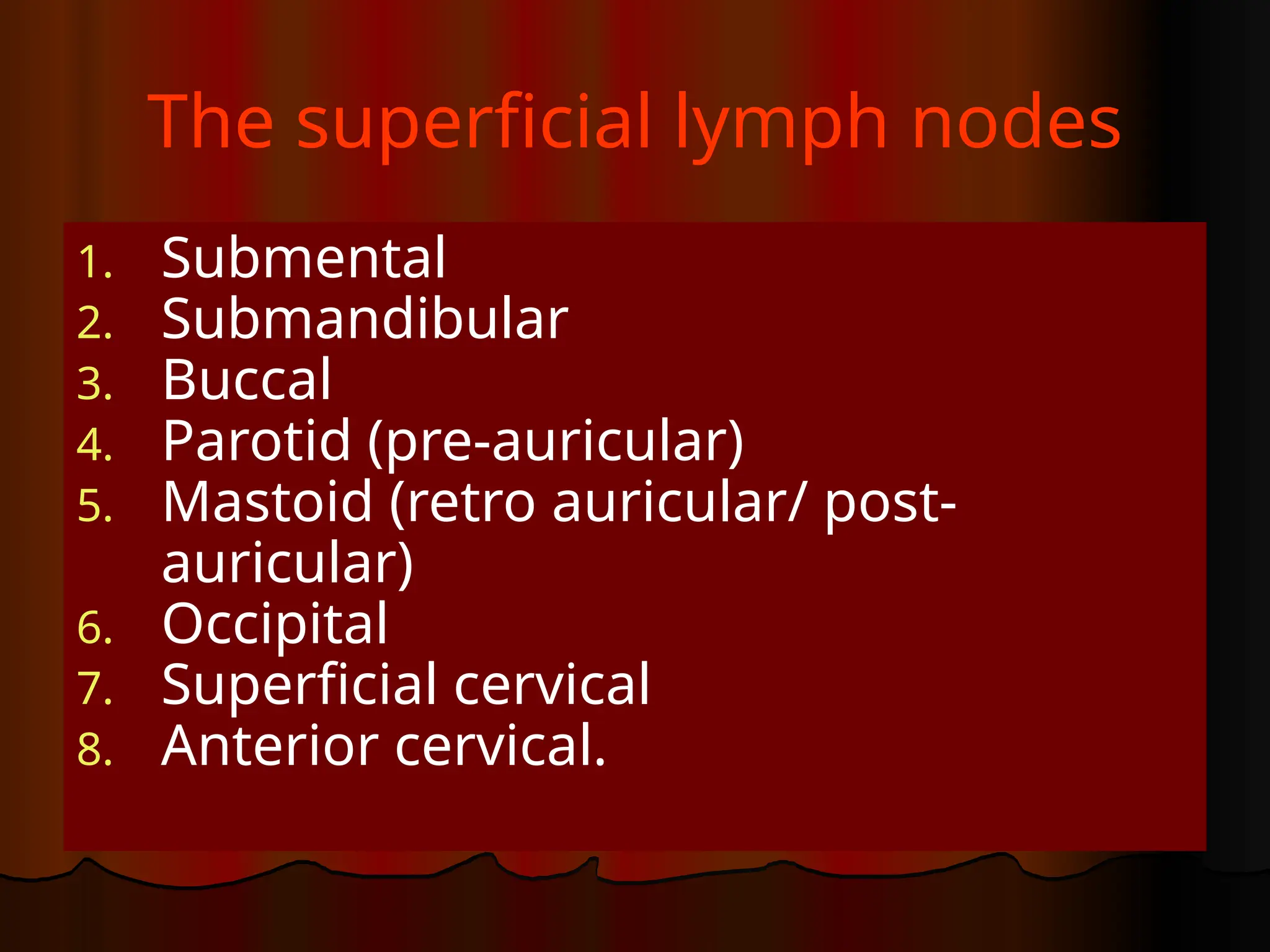 Anatomy of the head and neck ( blood supply and lymphatic drainage) | PPTX