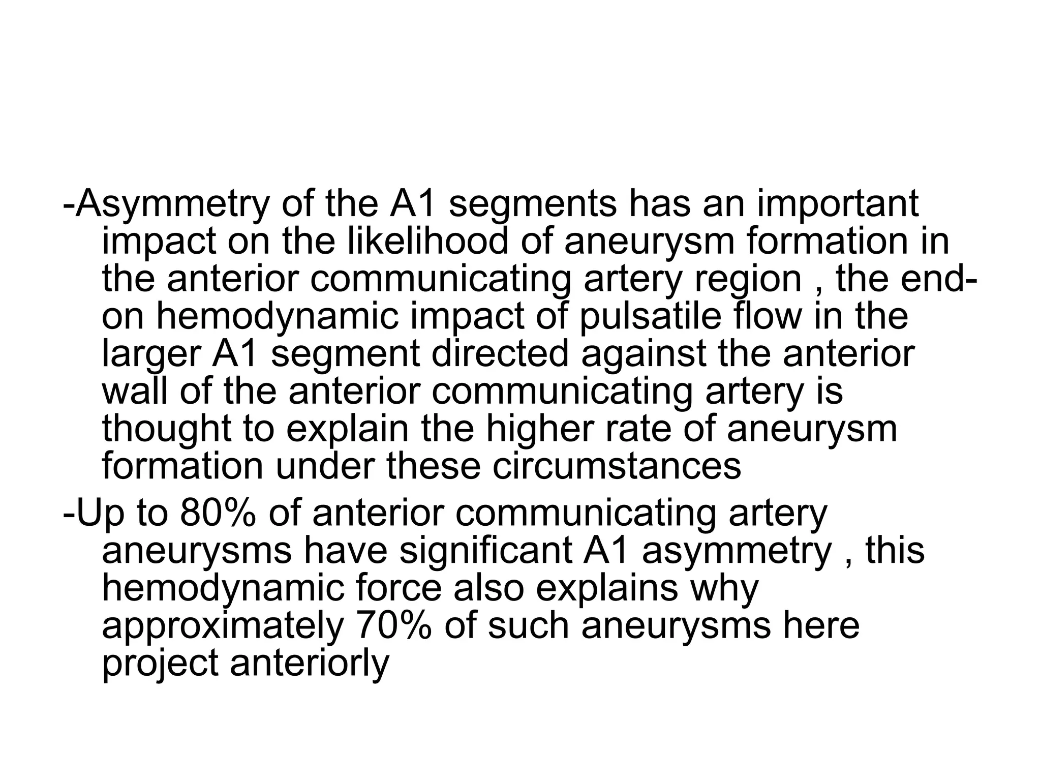 Anatomy of the anterior cerebral artery (ACA) | PPT