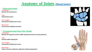 Anatomy (anatomy of bone, joint & muscles of upper limb) | PDF