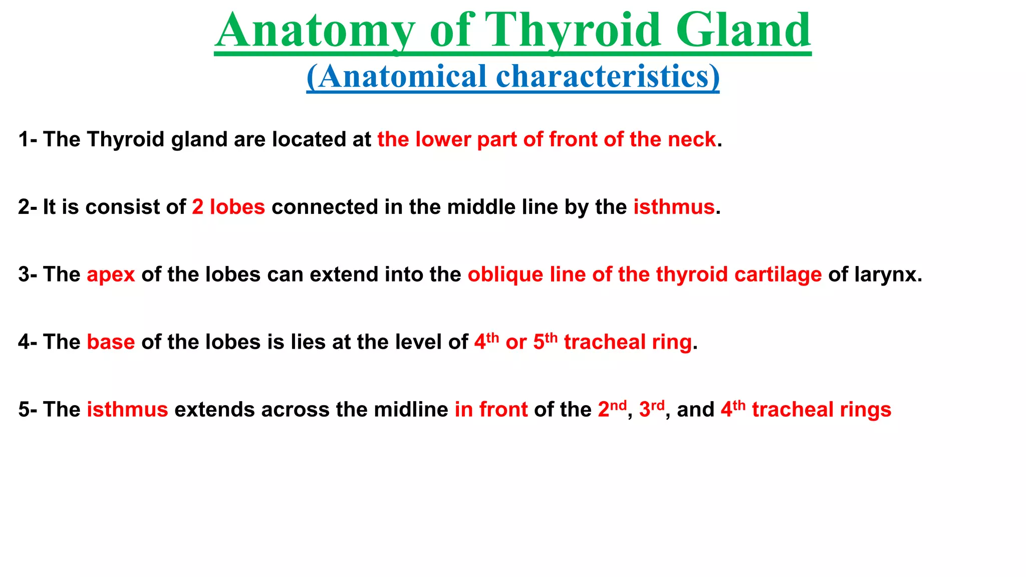 Anatomy (anatomy of thyroid gland) | PDF