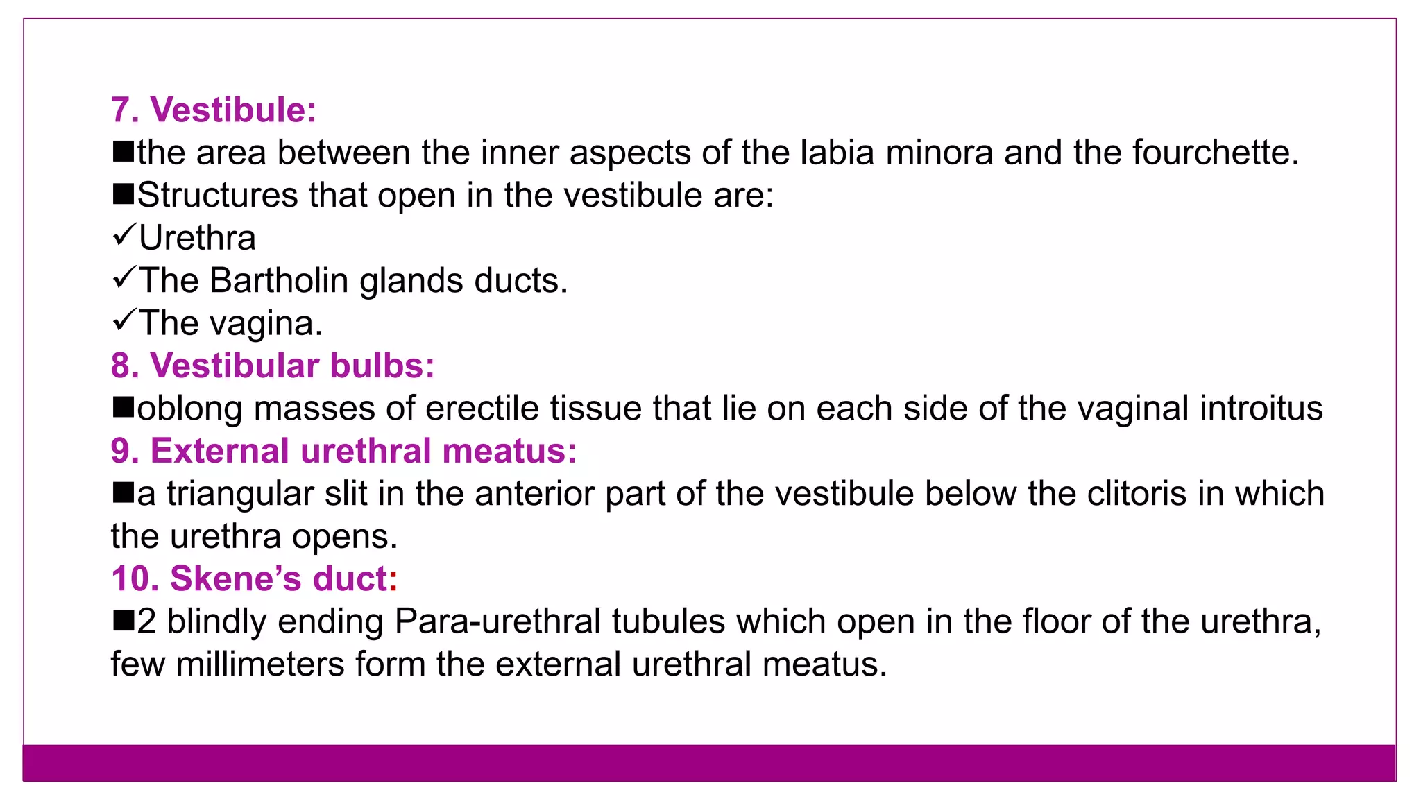 Anatomy and embryology of female reproductive system | PPTX