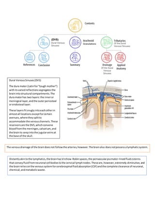 Anatomy and function of the dural venous sinuses | DOCX