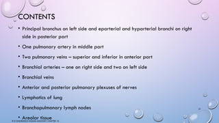 ANATOMY AND HISTOLOGY OF LUNG IN DETAIL FOR PG | PPTX