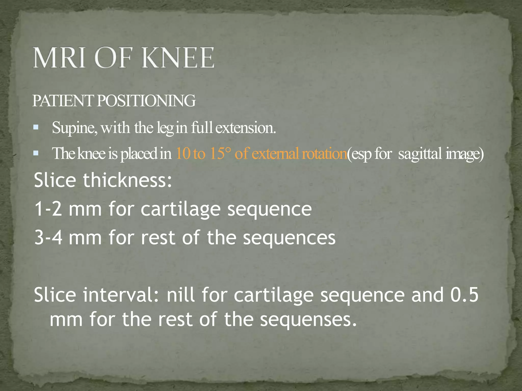 Anatomy and imaging of knee joint | PPTX
