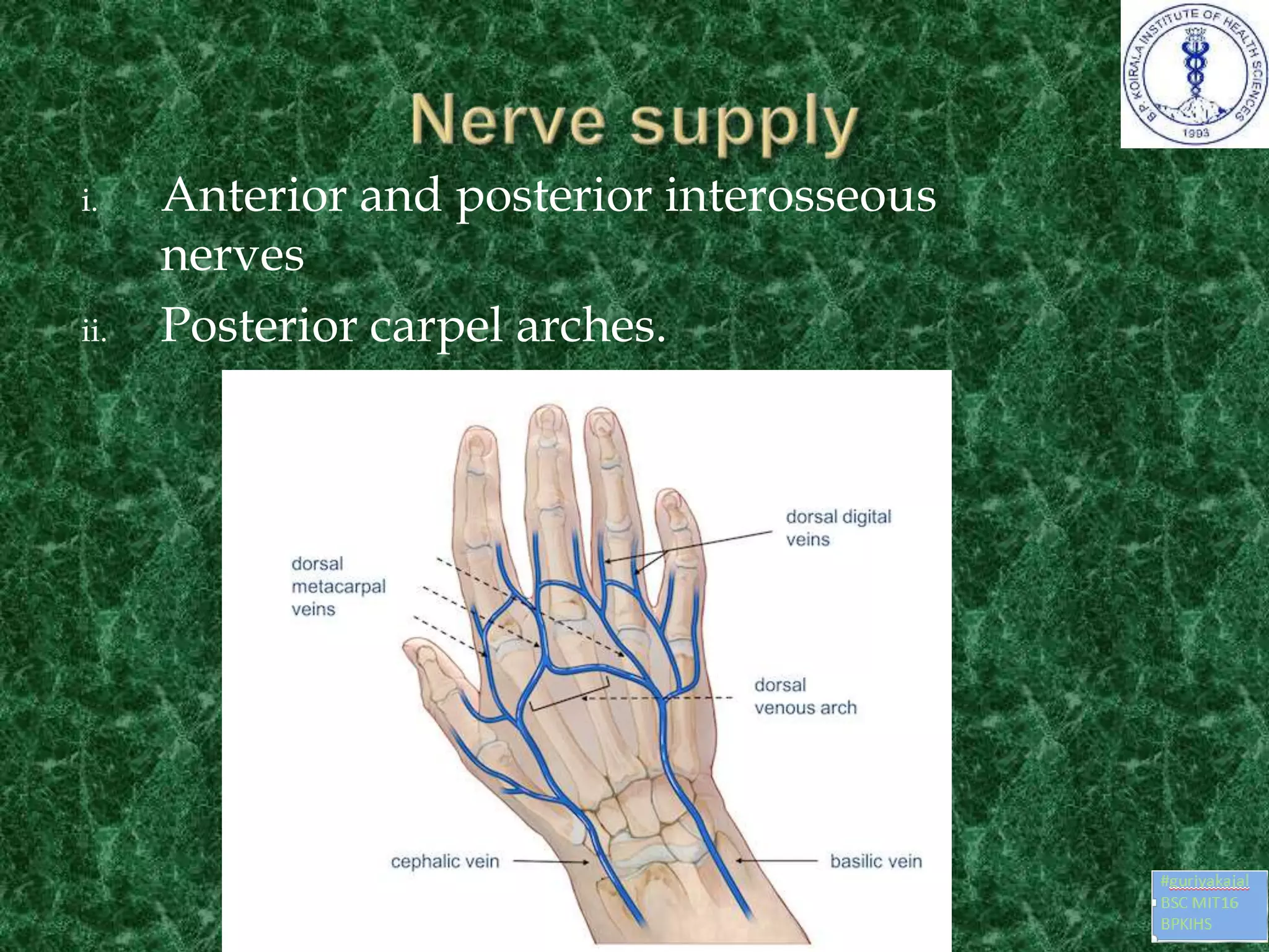Anatomy and imaging of wrist joint (MRI AND XRAY) | PPTX
