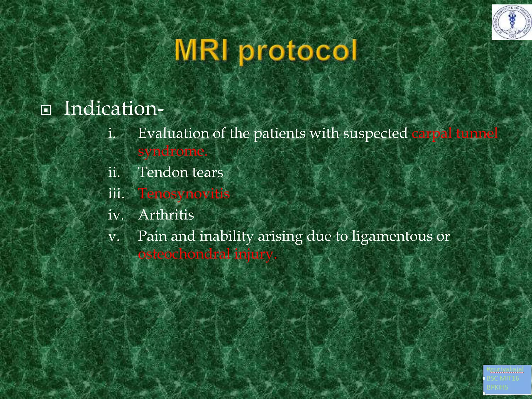 Anatomy and imaging of wrist joint (MRI AND XRAY) | PPTX