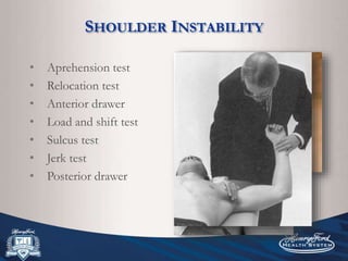 Anatomy and physical exam of the shoulder | PPTX