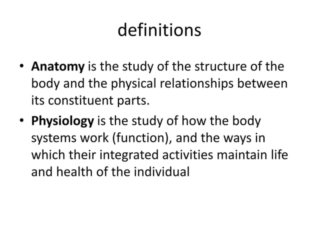 ANATOMY AND PHYSIOLOGY for nurses and mid | PPTX | Biological Sciences | Science
