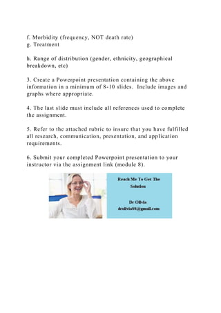 Anatomy and Physiology I Lecture BIO 2513Investigation of Disease .docx