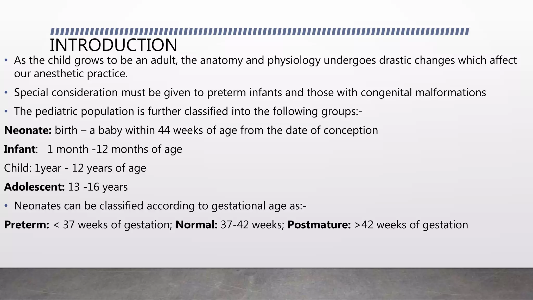 Anatomy and physiology in pediatrics | PPTX