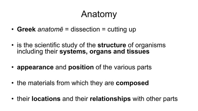 Anatomy and Physiology Intro | PPT