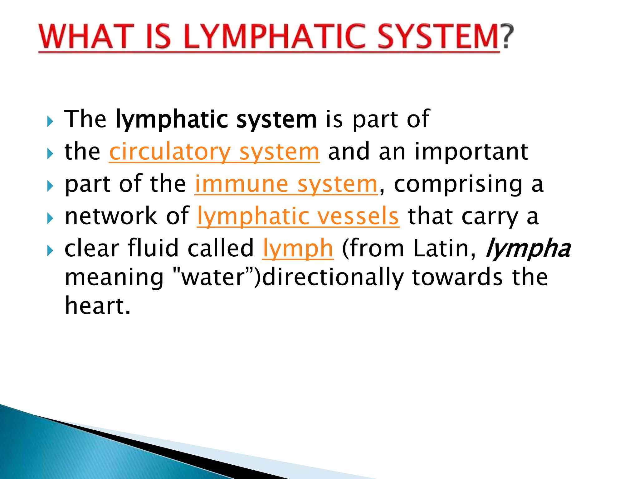 Anatomy and physiology of Lymphatic System | PPTX