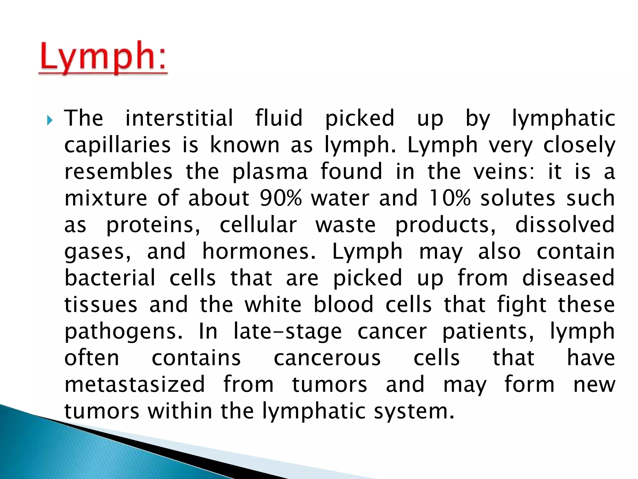 Anatomy and physiology of Lymphatic System | PPTX