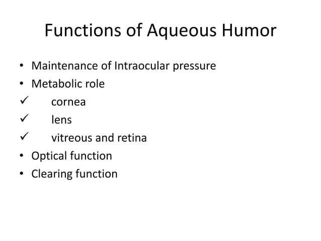 Anatomy and physiology of aqueous humor | PPTX | Eye and Vision ...