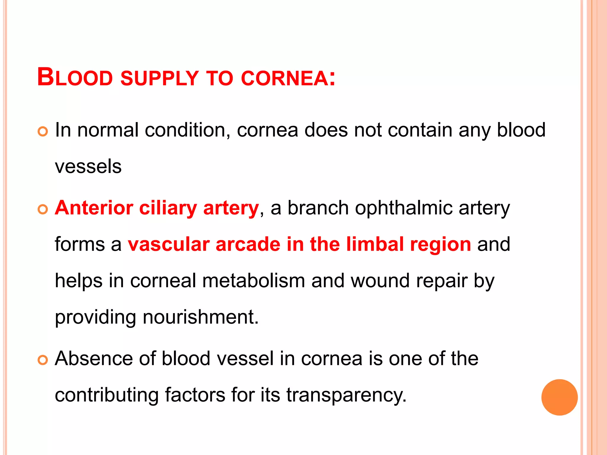 Anatomy and physiology of cornea | PPTX