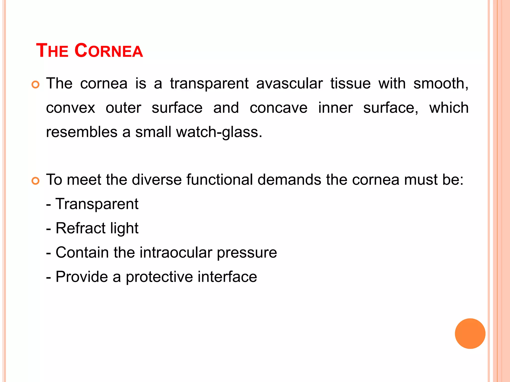 Anatomy and physiology of cornea | PPTX