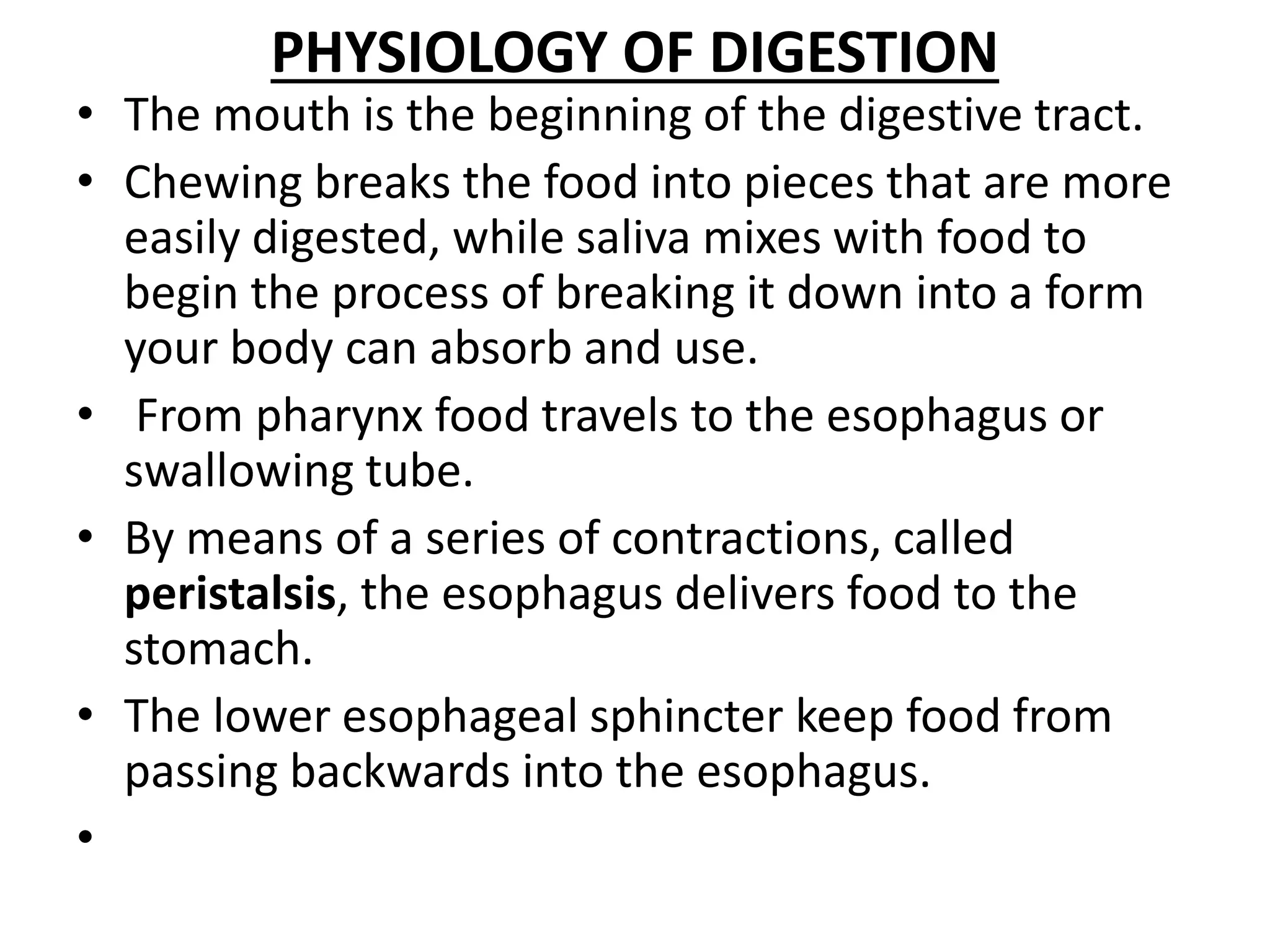 Anatomy and physiology of the digestive system | PPTX