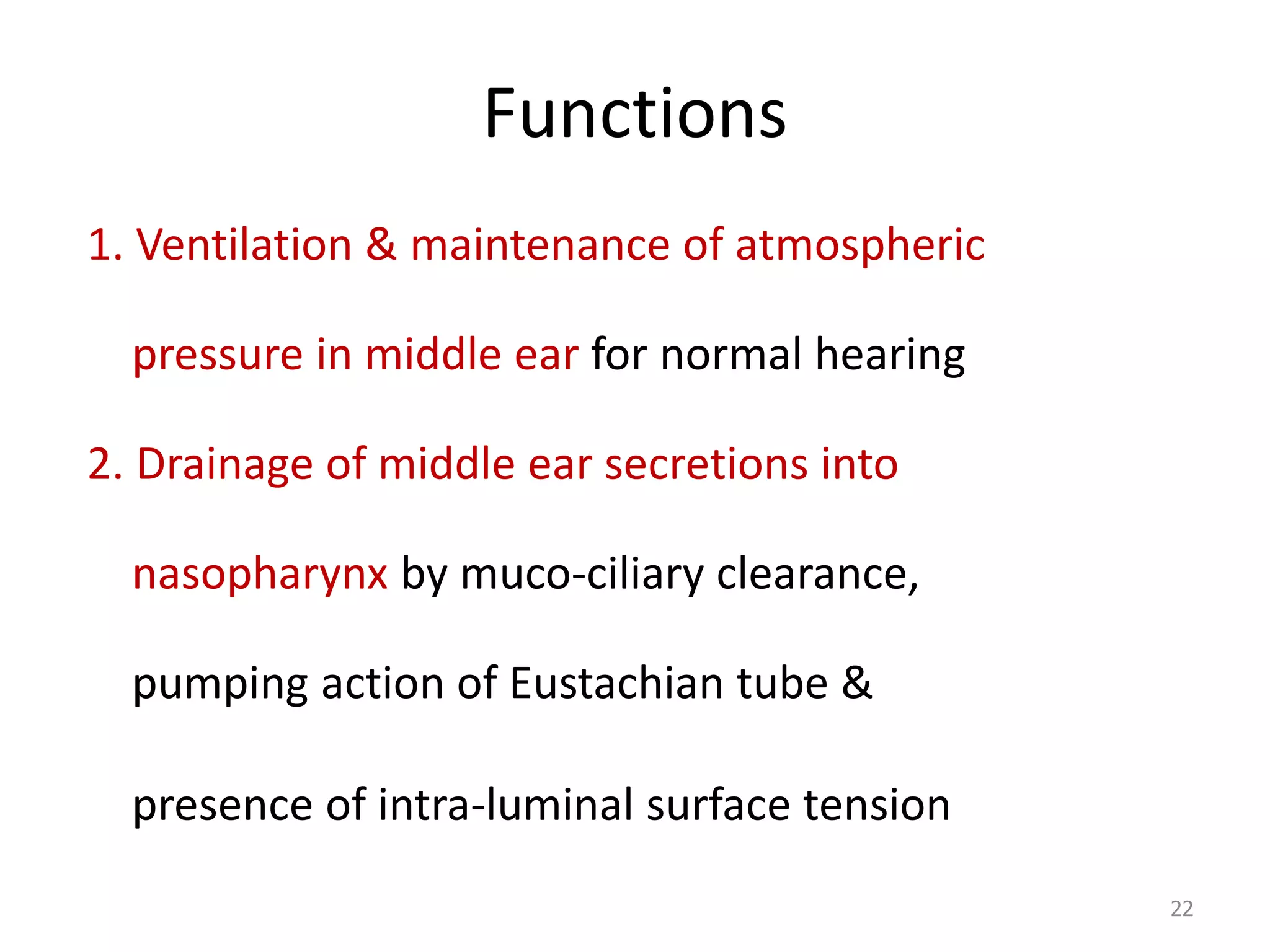 Anatomy and physiology of eustachian tube | PPTX
