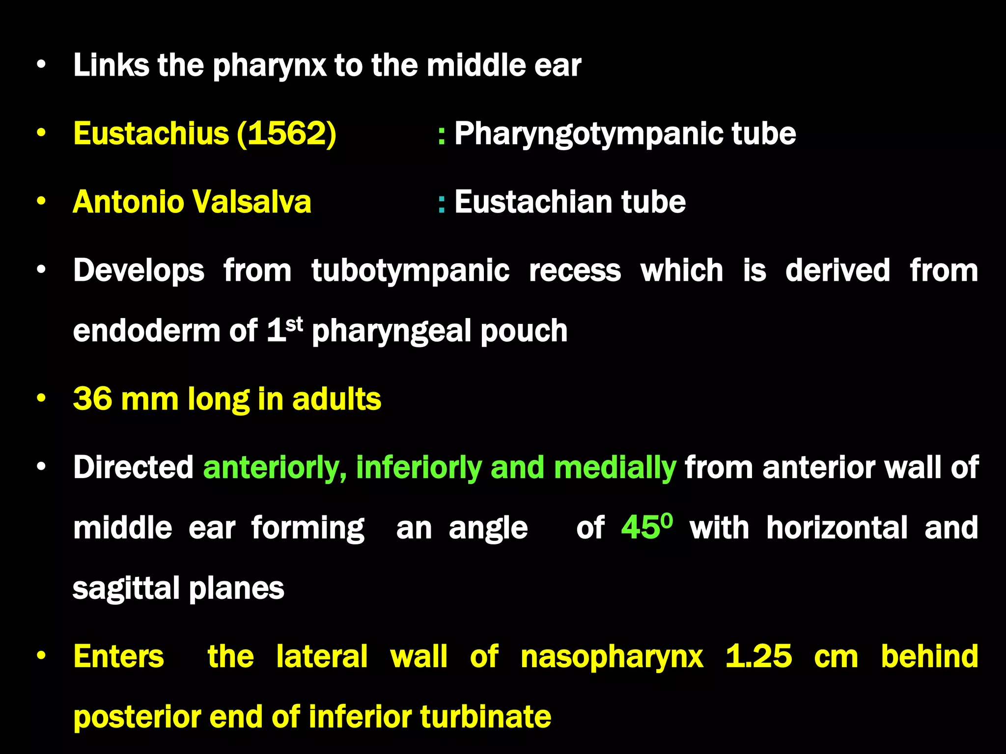 Anatomy and physiology of Eustachian tube .ppt