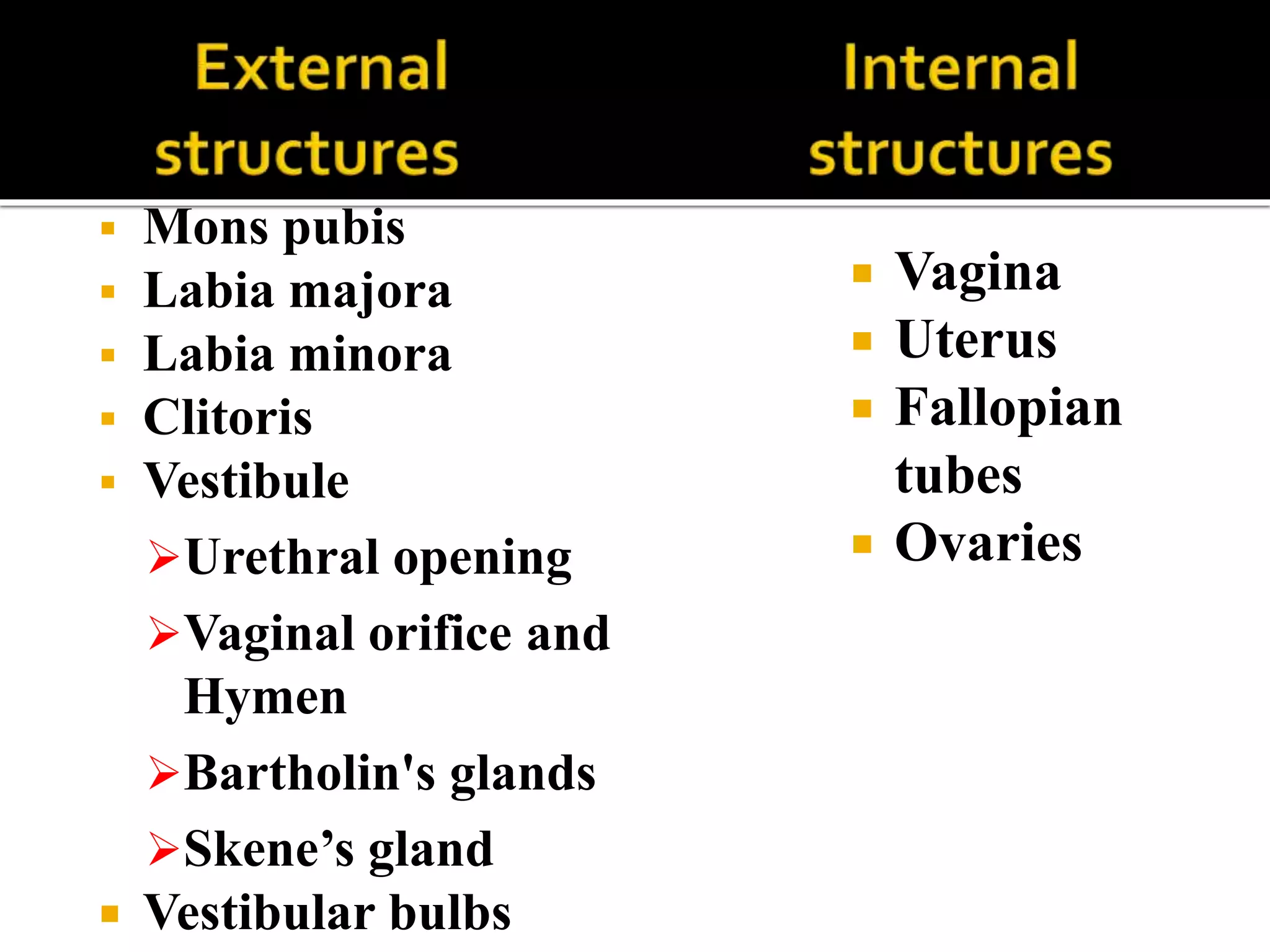 Anatomy and physiology of female reproductive system | PPTX