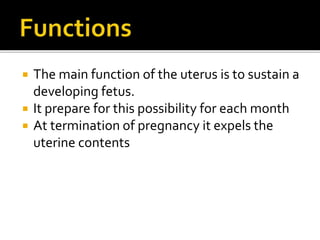 Anatomy and physiology of female reproductive system | PPTX