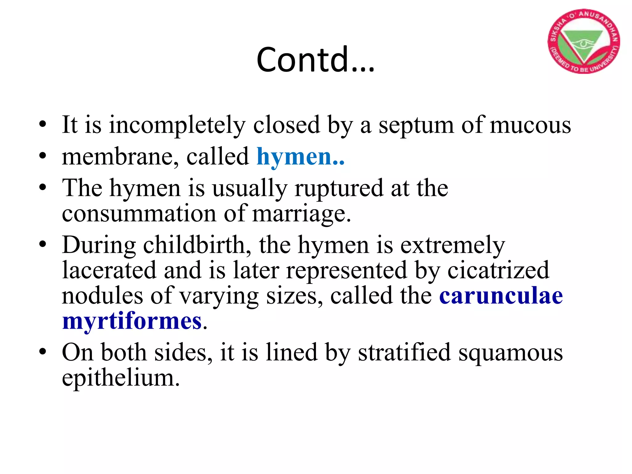 Anatomy and physiology of female reproductive system | PPTX