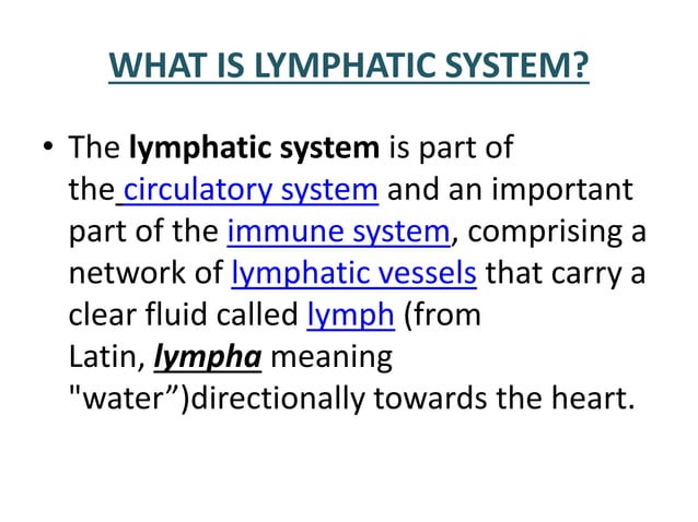 Anatomy of Lymphatic system | PPTX