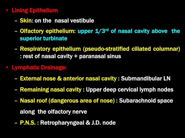 Anatomy and physiology of nose and paranasal sinuses | PPT