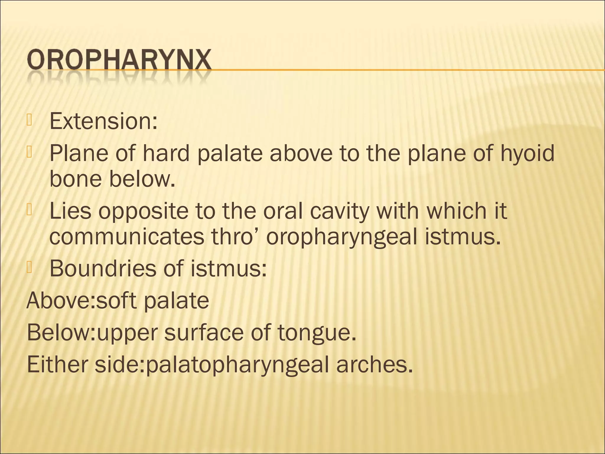 Anatomy and physiology of oral cavity oropharynx waldeyer’s | PPT
