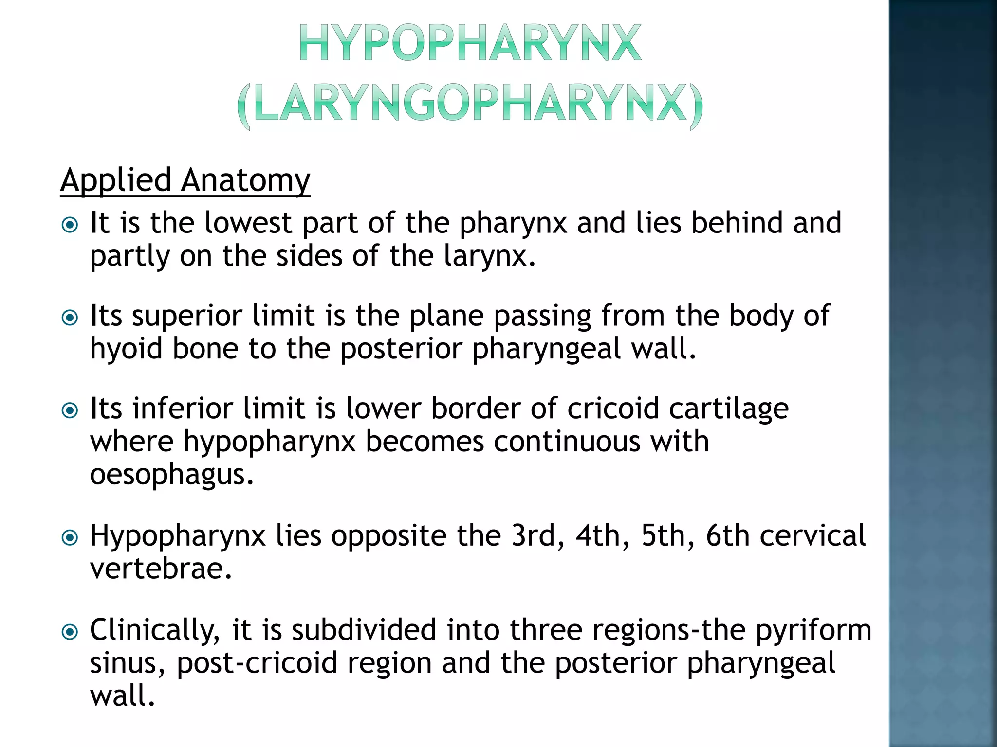 Anatomy and physiology of pharynx | PPTX