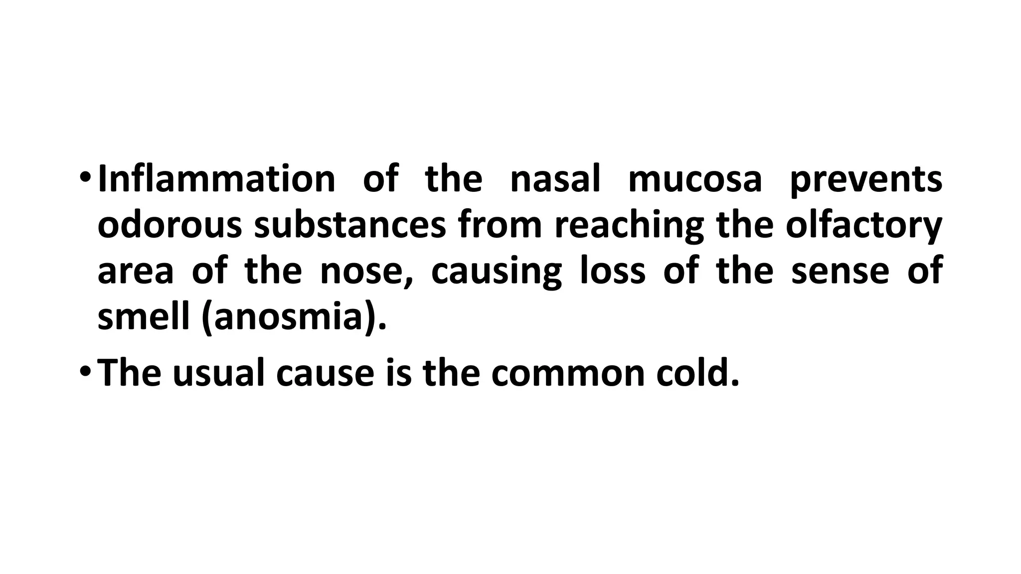 Anatomy and physiology of sense of smell | PPTX