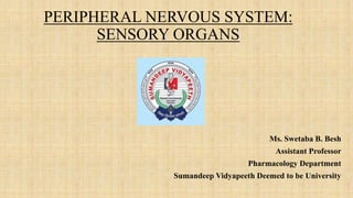 ANATOMY AND PHYSIOLOGY OF SPECIAL SENSES.pptx